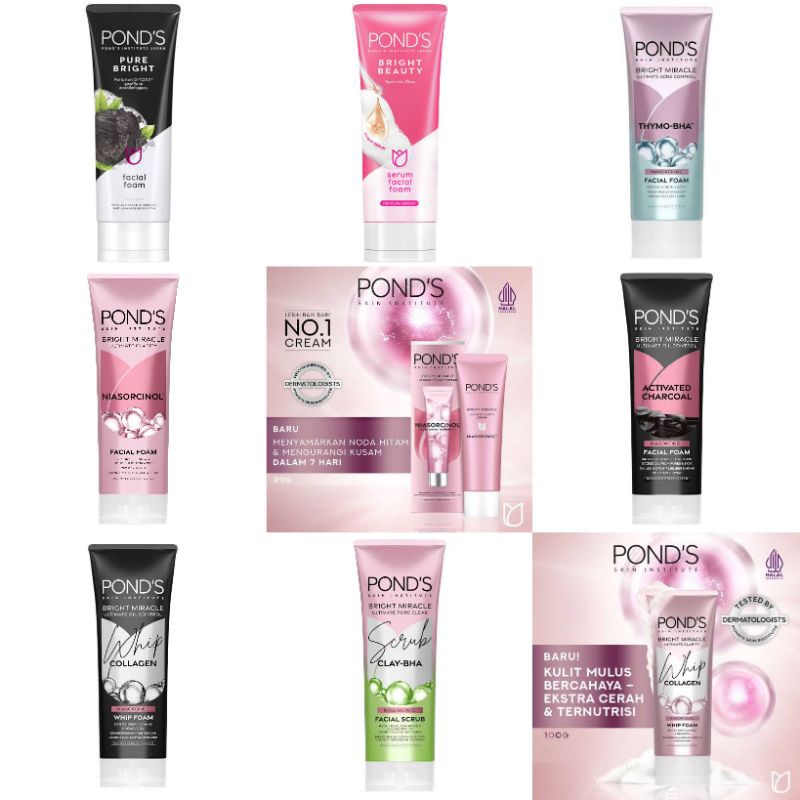 Jual Ponds Facial Foam Scrub 100 Gr 100gr Ml Ponds Niasorcinol Bright Miracle White Beauty