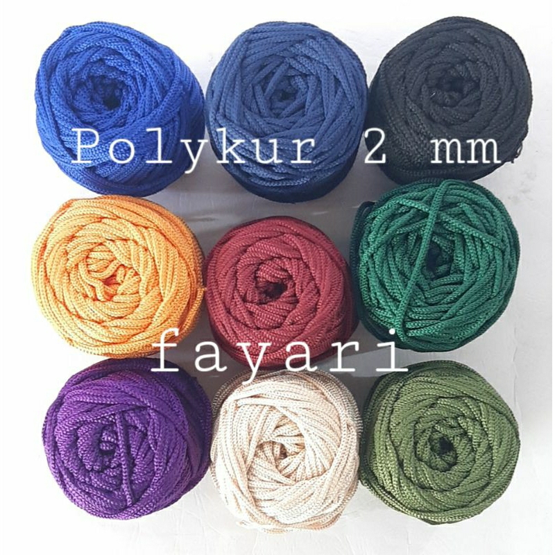 Jual Benang Rajut Polykur 2 mm - 100 gr | Shopee Indonesia