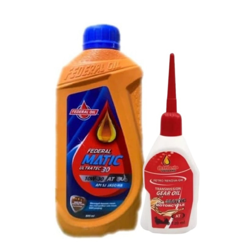 Jual Oli Federal Matic Orange + Gardan Petroasia 120ml Oli Mesin Motor ...