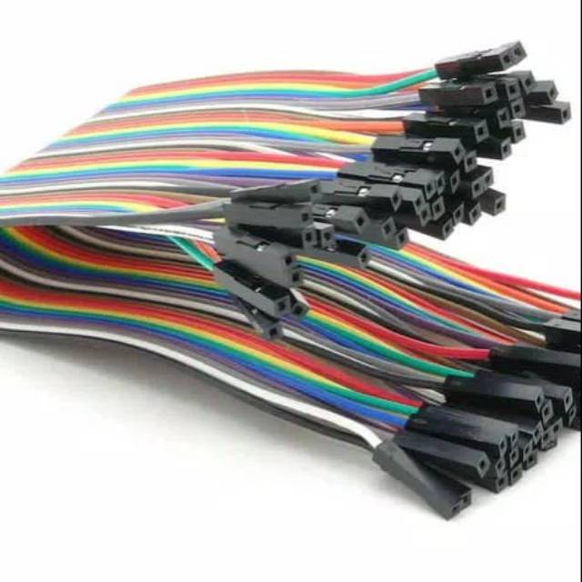 Jual Kabel Jumper Female - Female 40pcs 30cm 2.54mm Breadboard Arduino ...