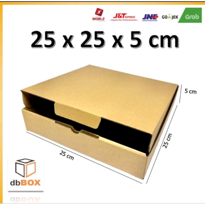 Jual Kardus 25x25x5 cm | dusbox dus packing kardus box Die Cut & Easy ...
