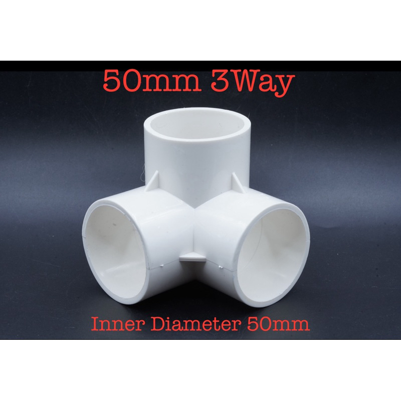 Jual Fitting 3 Arah Way Sudut Inner Diameter 50mm 50 mm for Pipa PVC 1 ...