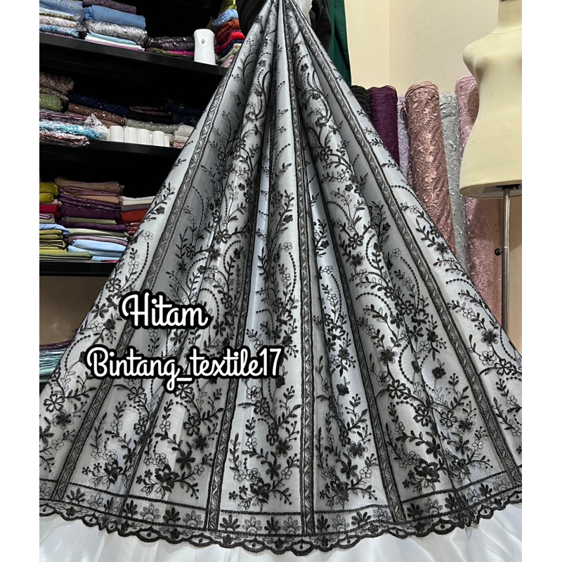 Jual KAIN TILE SAPTO ETNIK / TILE ELISAB SAPTO / TILE TULLE BROKAT ...