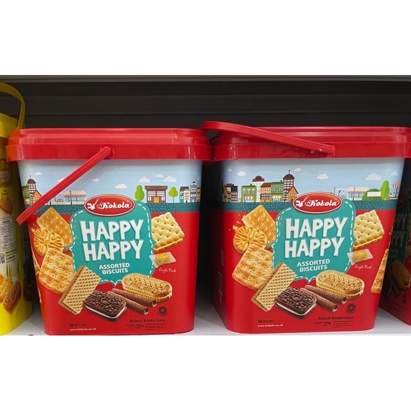 Jual Kokola happy happy assorted biscuit | Shopee Indonesia