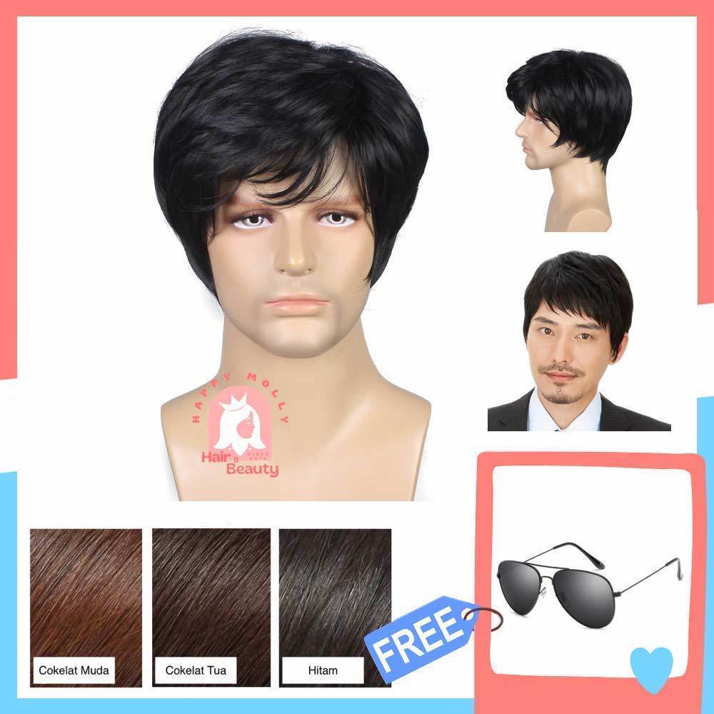 Jual Full Wig Korean Style - Rambut Palsu Pria - Hair Wig Natural ...