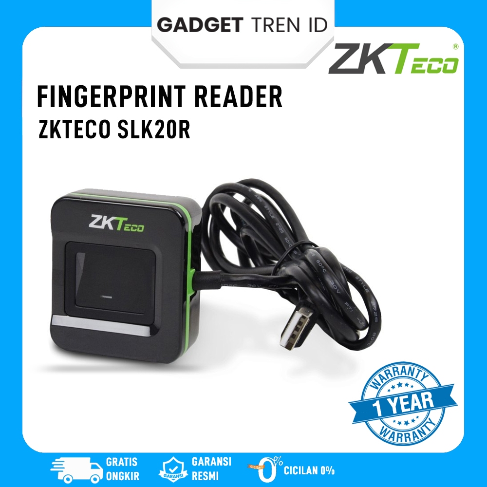 Jual Mesin Pembaca Sidik Jari | USB Reader Fingerprint | ZKTECO SLK20R | Shopee Indonesia