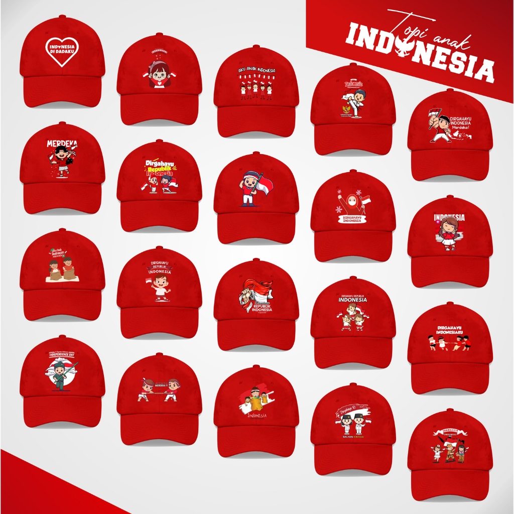 Jual Topi Anak Hari Jadi Kemerdekaan Indonesia Merdeka | Shopee Indonesia