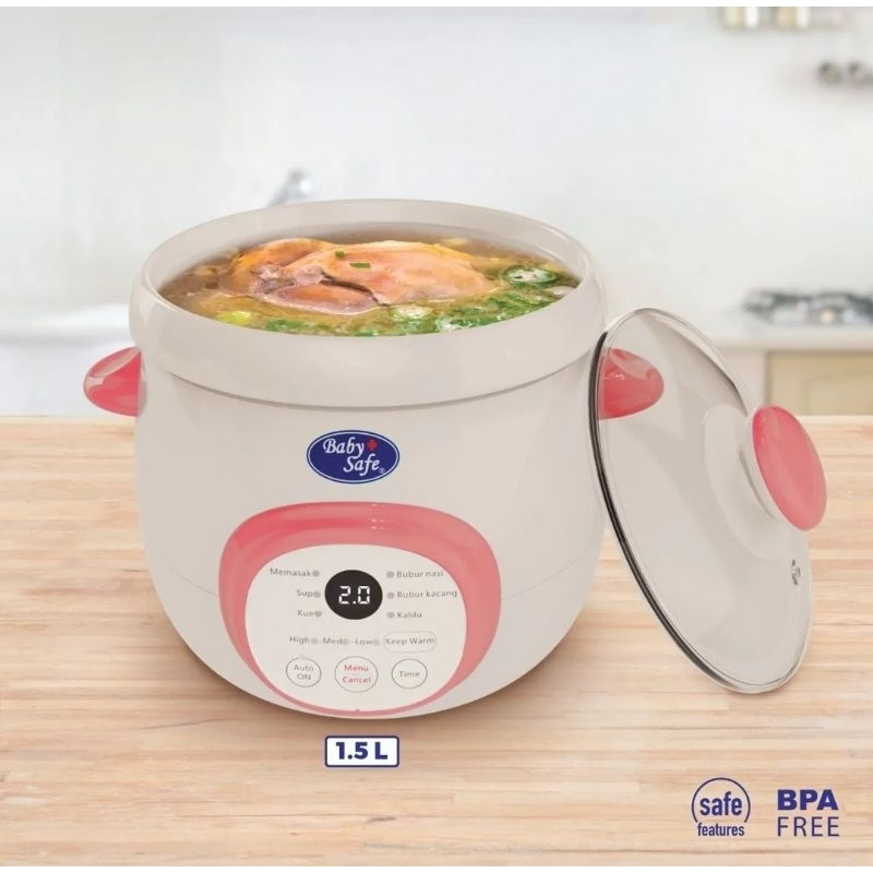 Jual Baby Safe Slow Cooker Ukuran 1.5 L (LB017) - Alat Masak MPASI Bayi ...