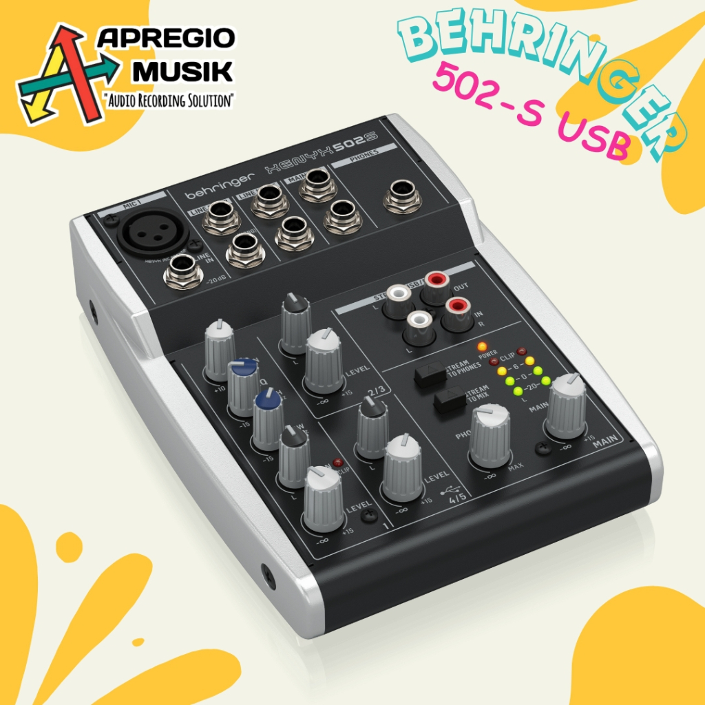 Jual Behringer Xenyx 502S Q502USB Q 502 USB mixer audio | Shopee Indonesia