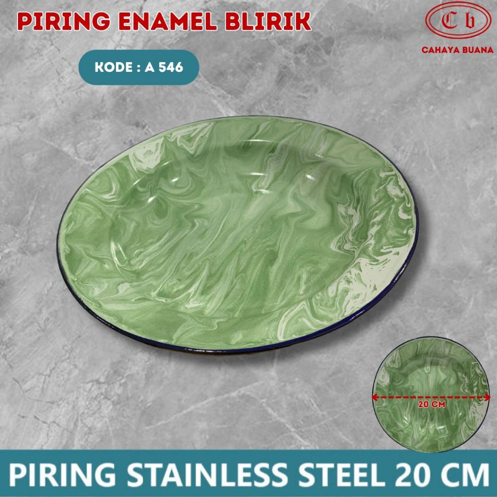Jual Piring Enamel Blirik Jadul / Piring Seng Enamel Ukuran 20 cm ...