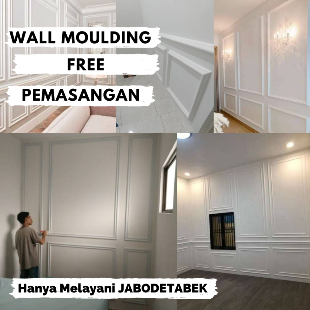 Jual FREE PEMASANGAN Lis List Wall Moulding Molding Gypsum Gipsum Motif ...
