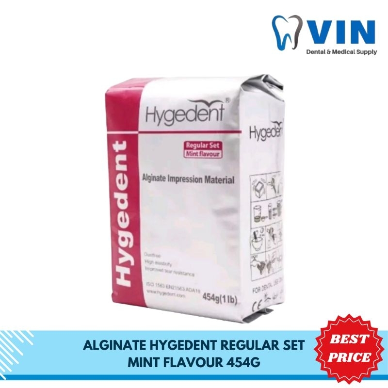 Jual Hygedent normal set alginate regular set alginat bahan cetak gigi | Shopee Indonesia