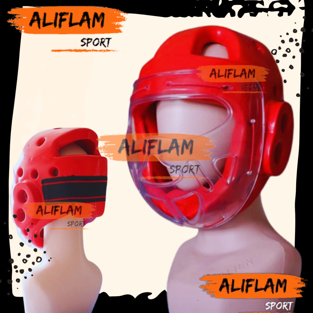 Jual Head Guard Face Mask Karate Pelindung Wajah Karate Pelindung ...