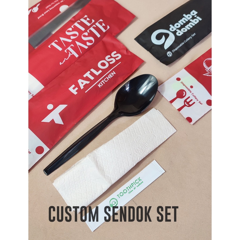 Jual CUSTOM SENDOK MAKAN SET / CUSTOM PLASTIK SENDOK MAKAN SET / CUSTOM ...
