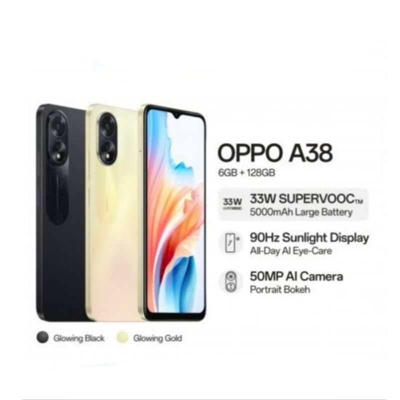 Jual HP OPPO A38 6/128 GB - OPPO A38 RAM 6GB ROM 128GB GARANSI RESMI | Shopee Indonesia