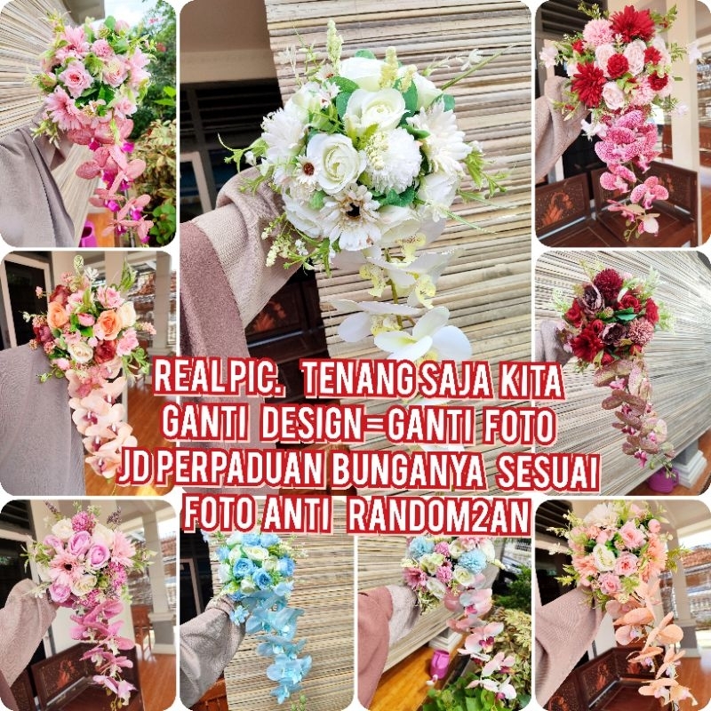 Jual [READY STOCK] Wedding Hand Bouquet Juntai Cascade Buket Bunga ...
