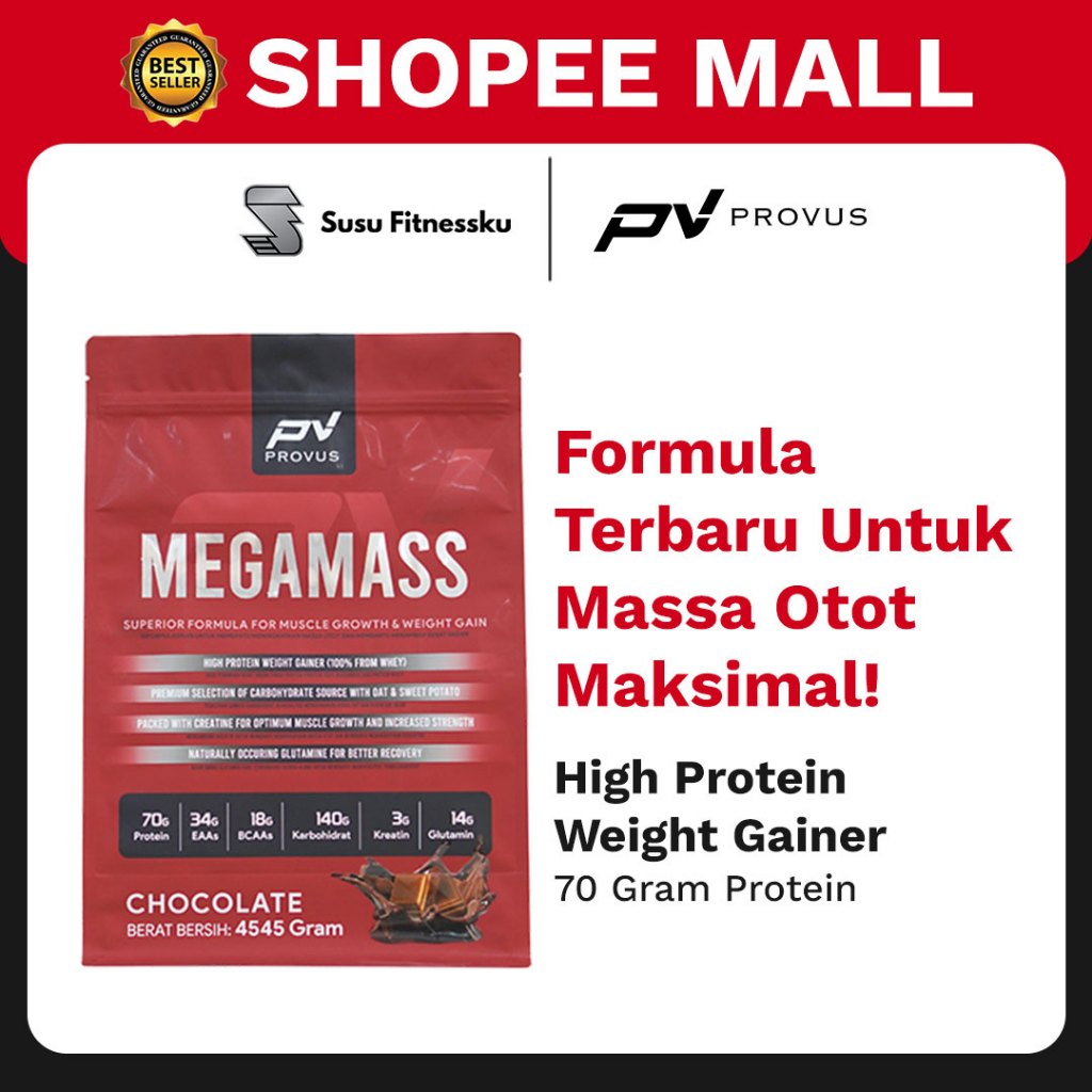 Jual Provus Mega Mass 10 lb - 20 Serving Weight Gainer Penambah Berat ...
