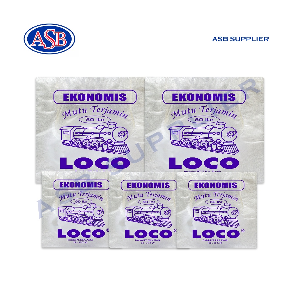 Jual Kantong Plastik Kresek Natural / Bening EKONOMIS Loco Ukuran 15 - 28 (50 Pcs) | Shopee ...