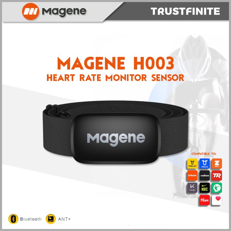 Jual Magene Heart Rate Monitor Sensor H003 Not Magene HRM H64 Garansi ...