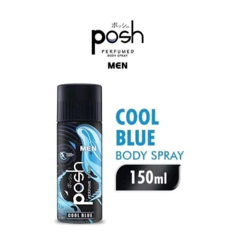 Jual POSH Men Body Spray Cool Blue 150ml | Shopee Indonesia