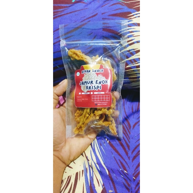Jual 10 bungkus jamur Enoki Krispi kemasan 50gram | Shopee Indonesia