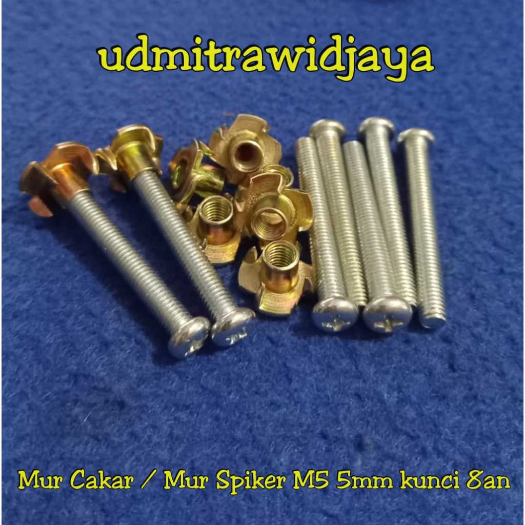 Jual Baut speaker M5 stainless baut mur cakar 5mm baut box speaker baut ...