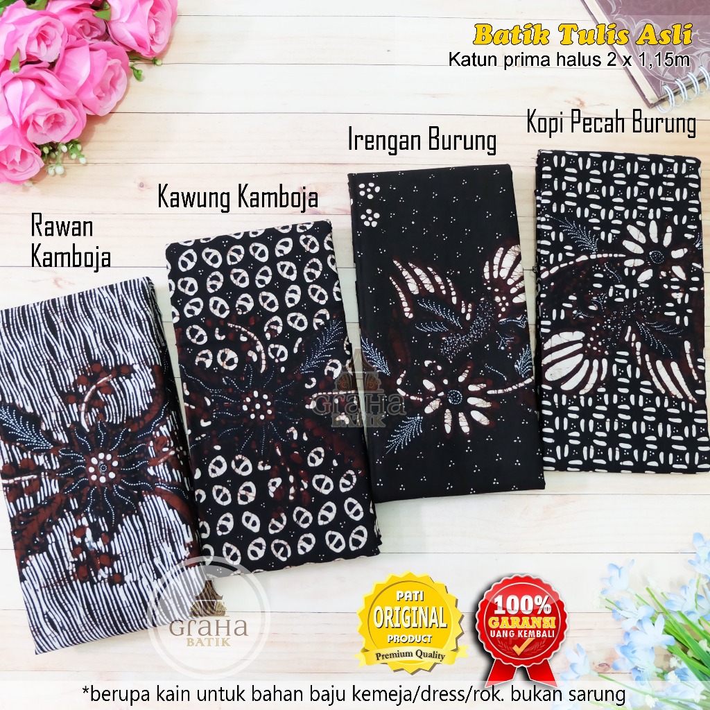 Jual KAIN BATIK TULIS BAKARAN ASLI PATI BAHAN KATUN PREMIUM MOTIF ...