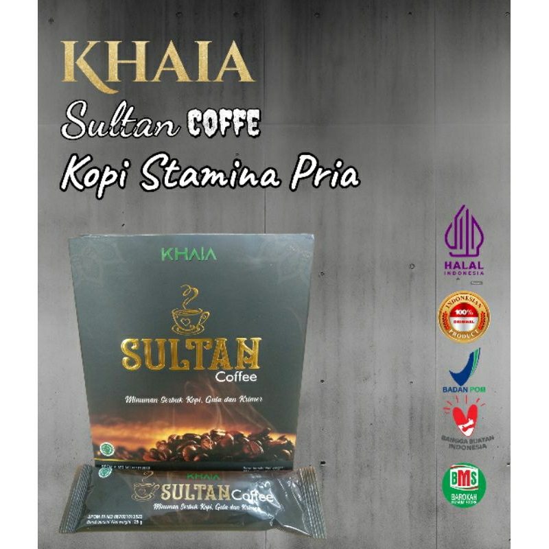 Jual KHAIA SULTAN COFFE Kopi Stamina Pria 1 sachet | Shopee Indonesia