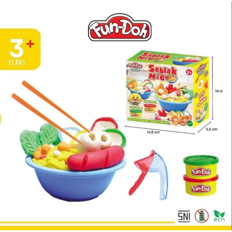 Jual MAINAN FUN-DOH FUNDOH LILIN SEBLAK MIE | Shopee Indonesia