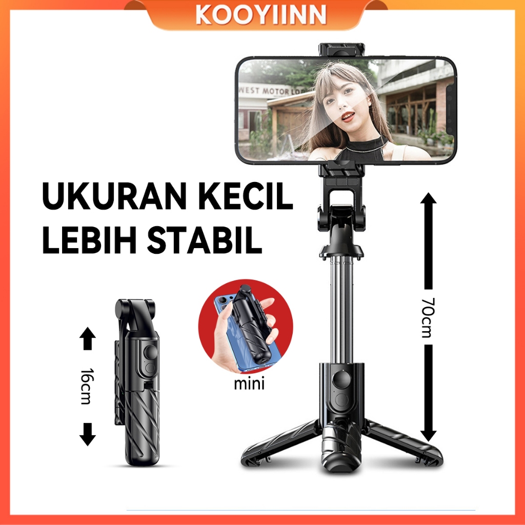 Jual KOOYIINN Tongsis tripod bluetooth 3in1 tongsis mini Selfie Stick ...