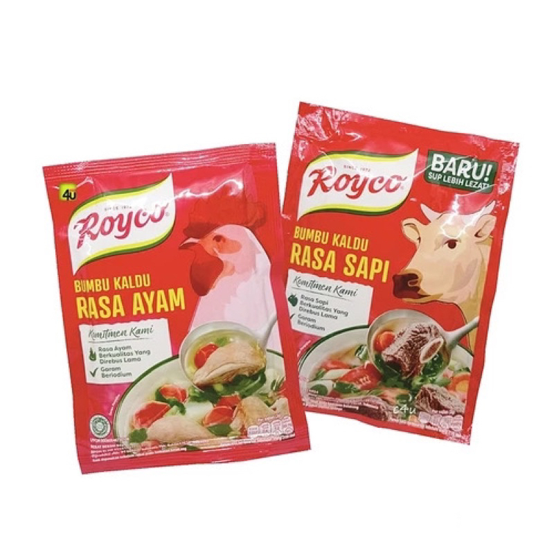 Jual Royco Bumbu Kaldu Penyedap Rasa Sapi dan Kaldu Ayam 220 g | Shopee ...