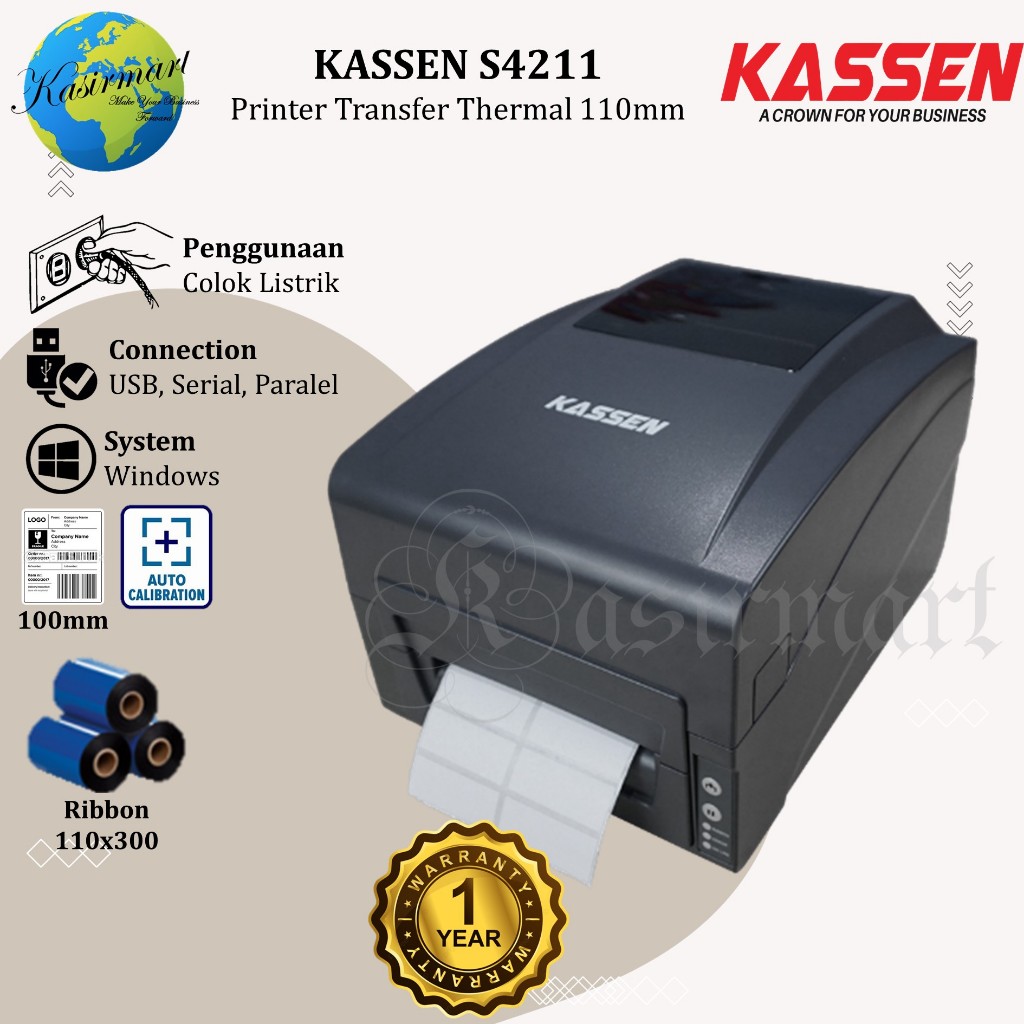 Jual Gprinter GP1224T Printer Label Barcode Transfer Thermal GP-1224T Cetak Resi Thermal A6 ...