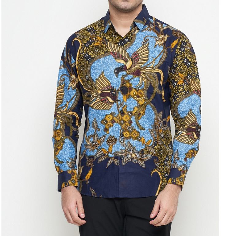 Jual Baju Batik Pria Slimfit Kemeja Lengan Panjang Hem Slim Fit LBL ...
