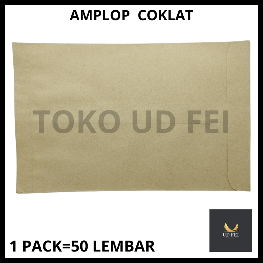 Jual (1 PACK) Amplop Coklat/ Amplop Coklat Besar/ Map Coklat | Shopee ...