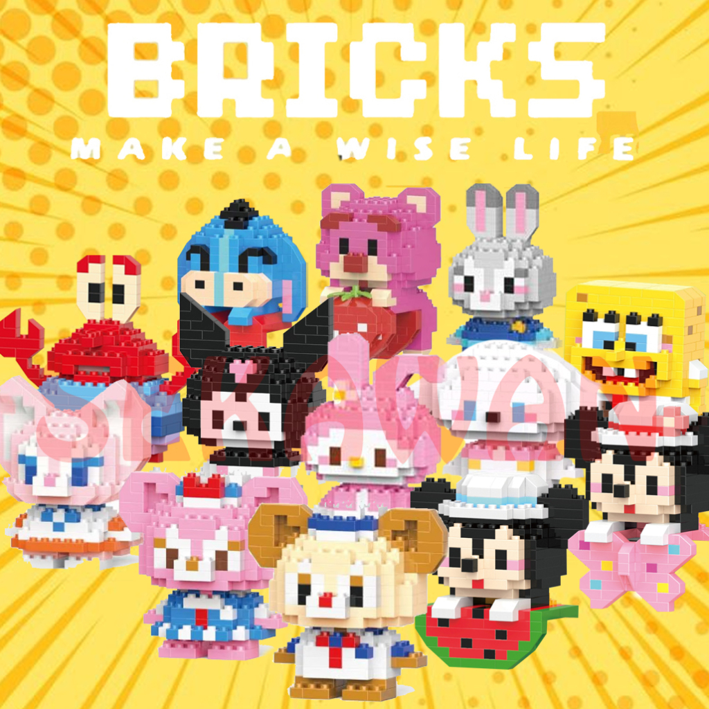 Jual Mainan Mini Brick / Balok Susun Mini / Building Box Ledding Judy ...