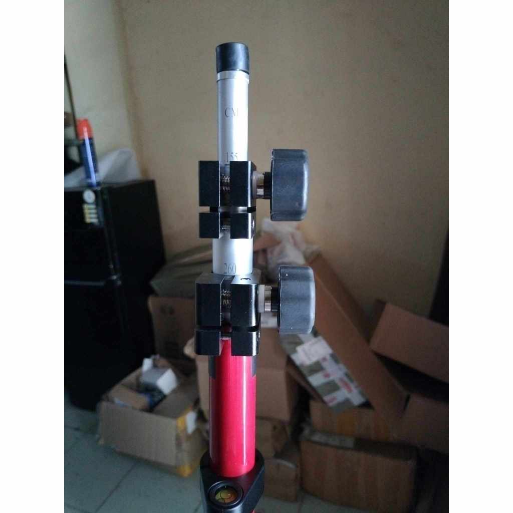 Jual Telescopic Range Pole plus nivo / Jalon Prisma 2,5 3,6 4,6 5,2 ...