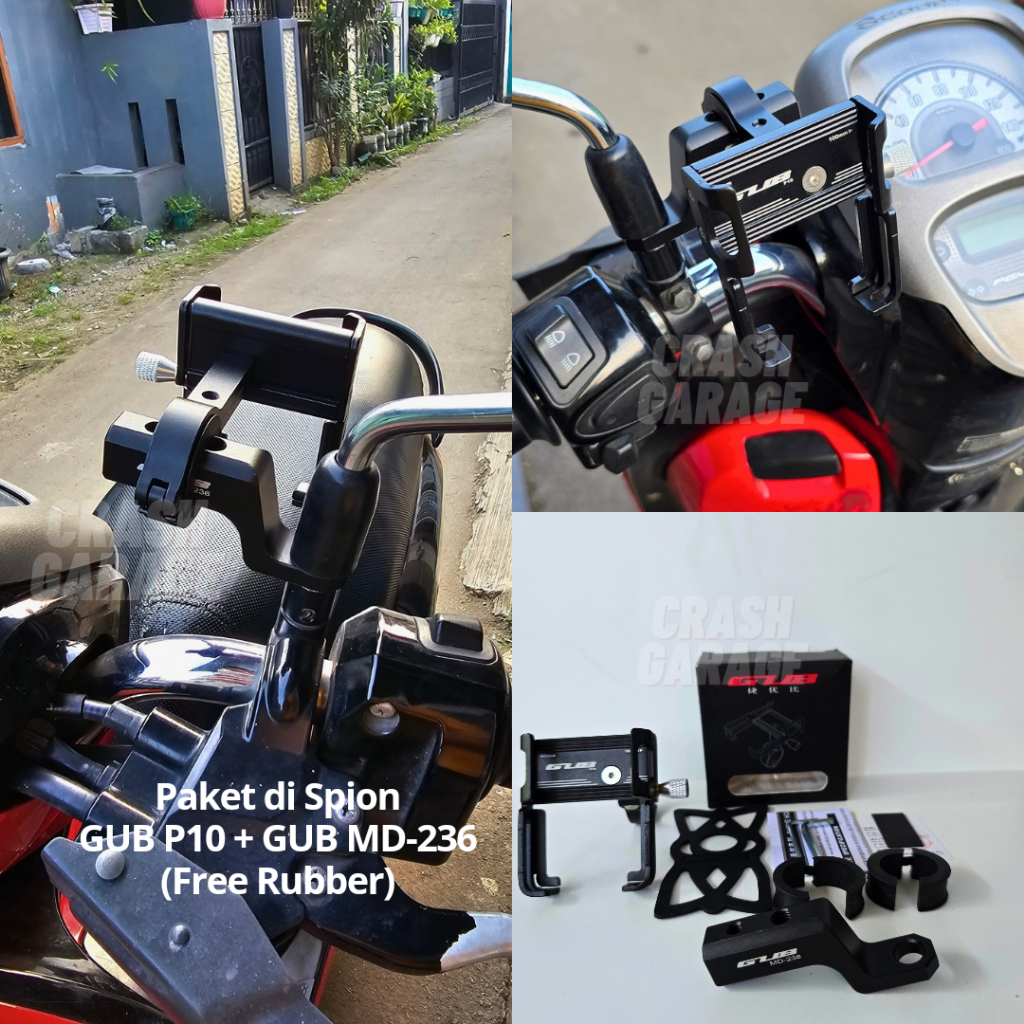 Jual Holder GUB P10 Phone Holder Hp Sepeda Motor GUB Alumunium Alloy ...