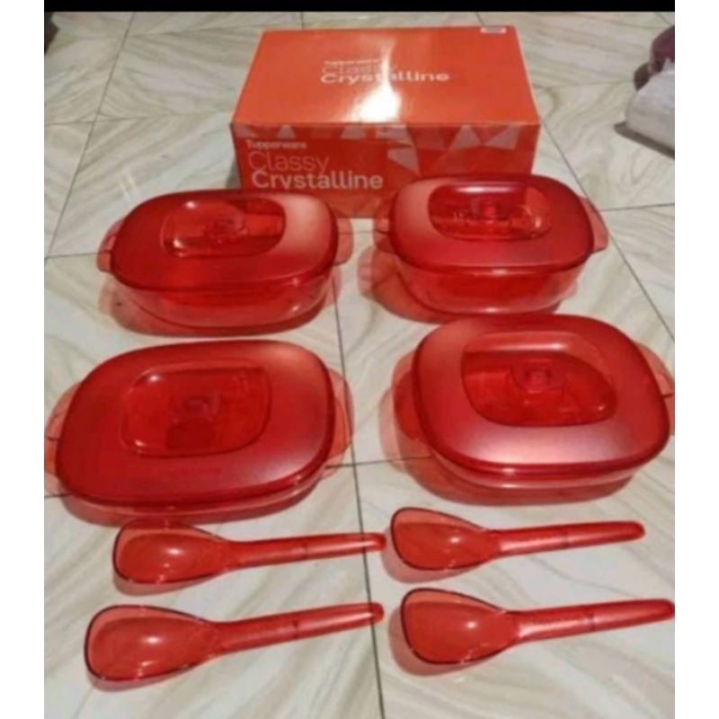Jual WADAH TEPAK MAKANAN CLASSY CRYSTALLINE TUPPERWARE | Shopee Indonesia