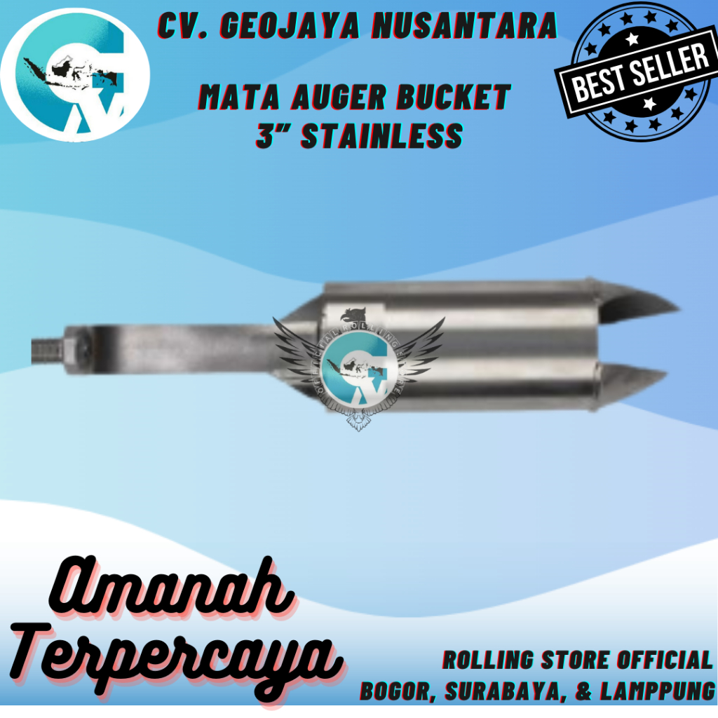 Jual RSO - Mata Auger Bucket 3” Stainless – Hard or Rocky ground ...