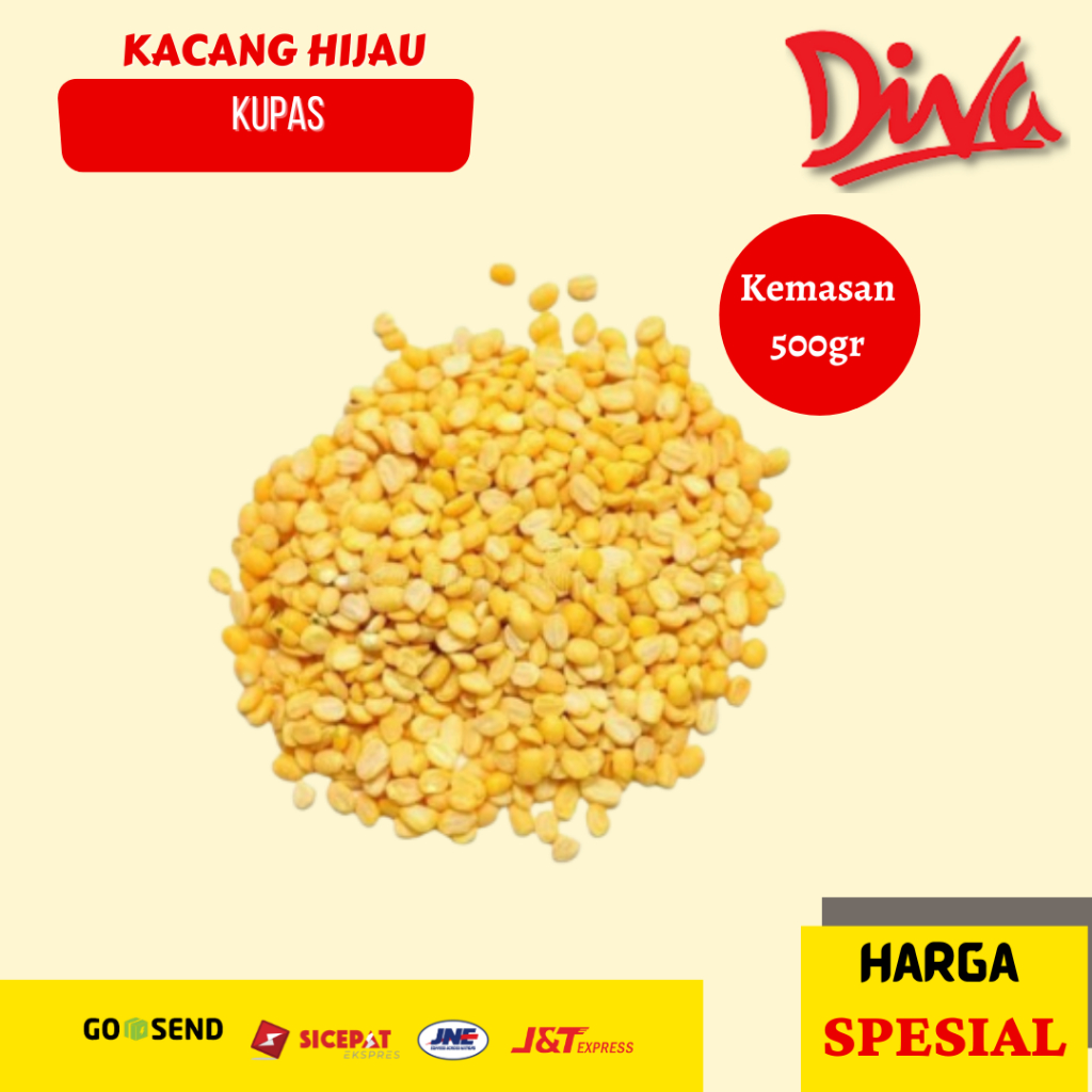 Jual Kacang Hijau Kupas 500gr | Giok San | Shopee Indonesia