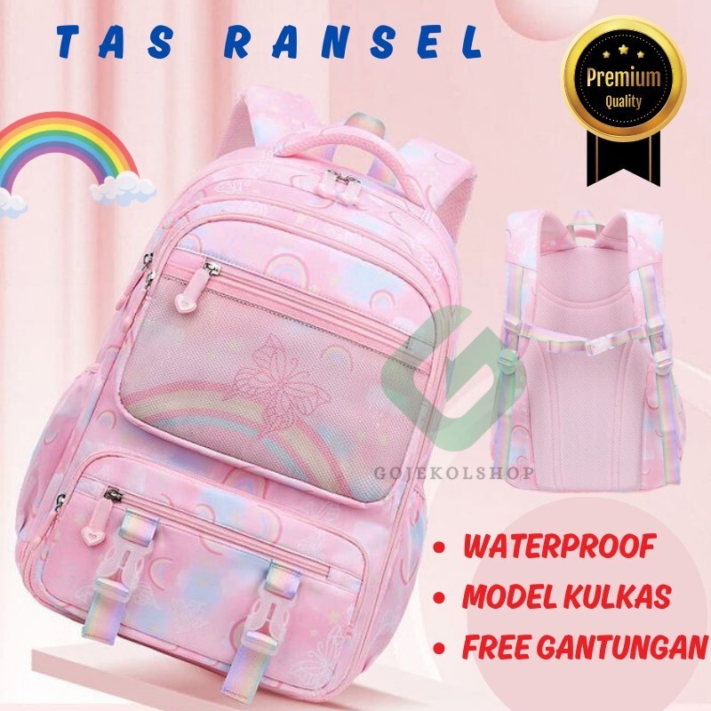 Jual Tas Sekolah Anak SD Model Kulkas Import / Tas Ransel Anak Perempuan Anti Air | Shopee Indonesia