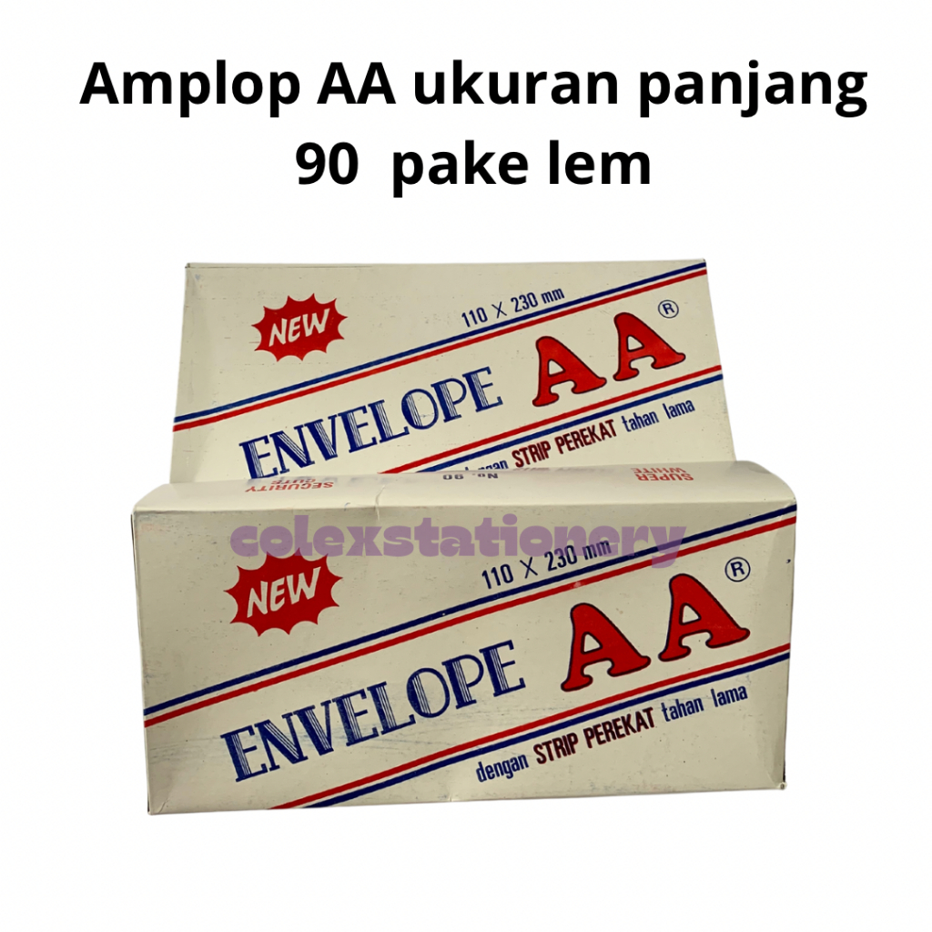 Jual [1 BUNGKUS] Amplop AA Panjang Polos No 90 Panjang Dengan Lem ...
