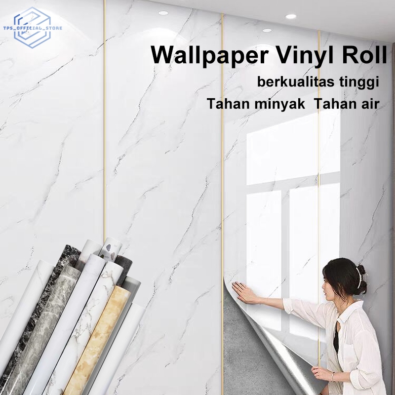 Jual Wallpaper dinding VINYL Marble Roll 2.8 meter × 1.2 meter / Vinyl ...