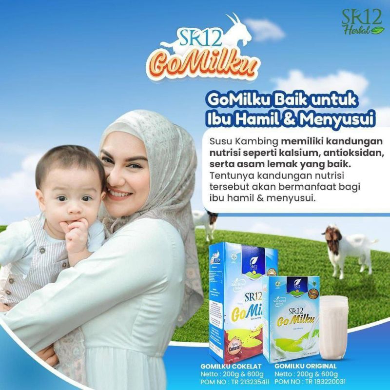 Jual Susu Gomilku SR12 Kemasan Sachet 25 gram | Susu kambing Etawa ...