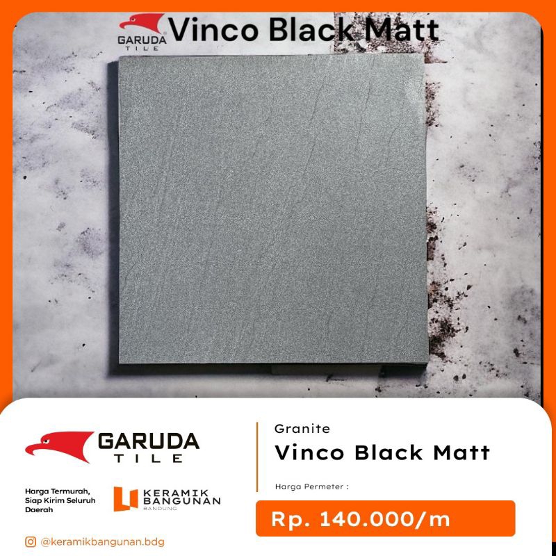 Jual Granit Garuda 60x60 Vinco Black Matt Premium | Shopee Indonesia