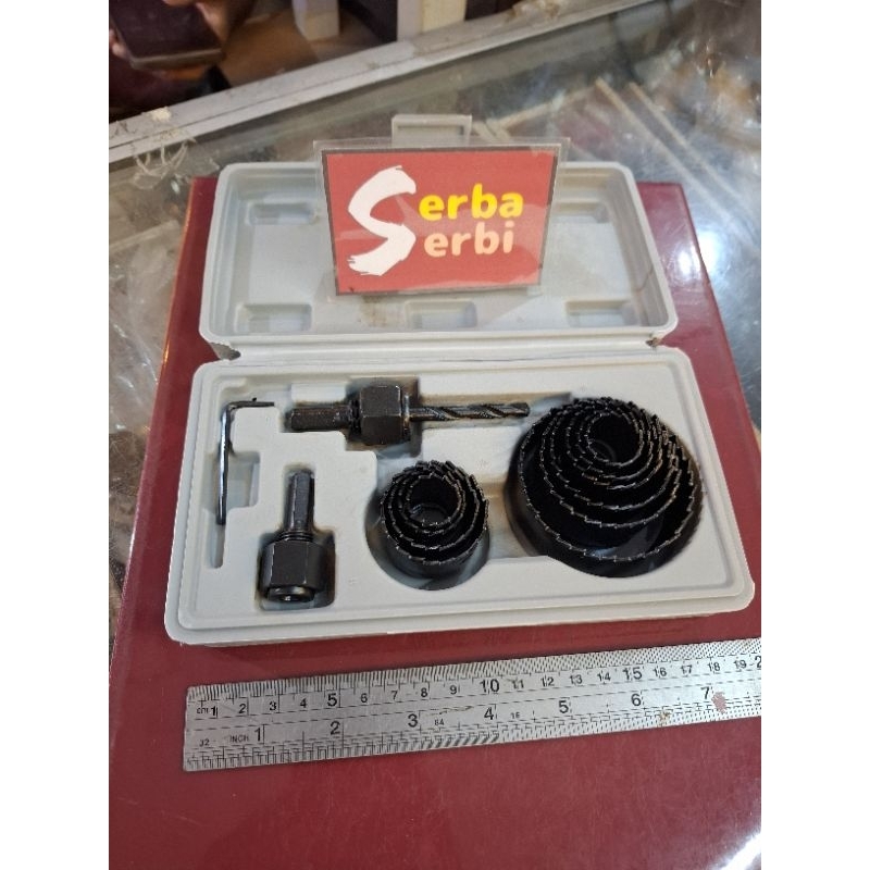 Jual (/SET 13PCS HOLE SAW KIT) Mata bor pelubang kayu pvc wood piece ...