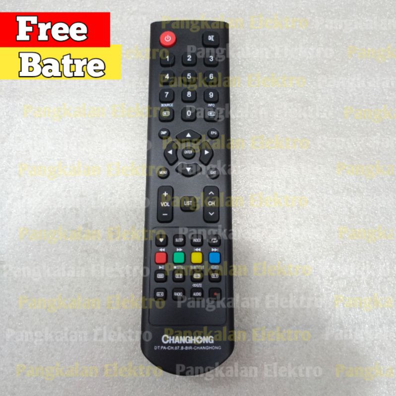Jual REMOTE CHANGHONG TV LED DT PA CH 07 B BIR CHANGHONG ORIGINAL ...