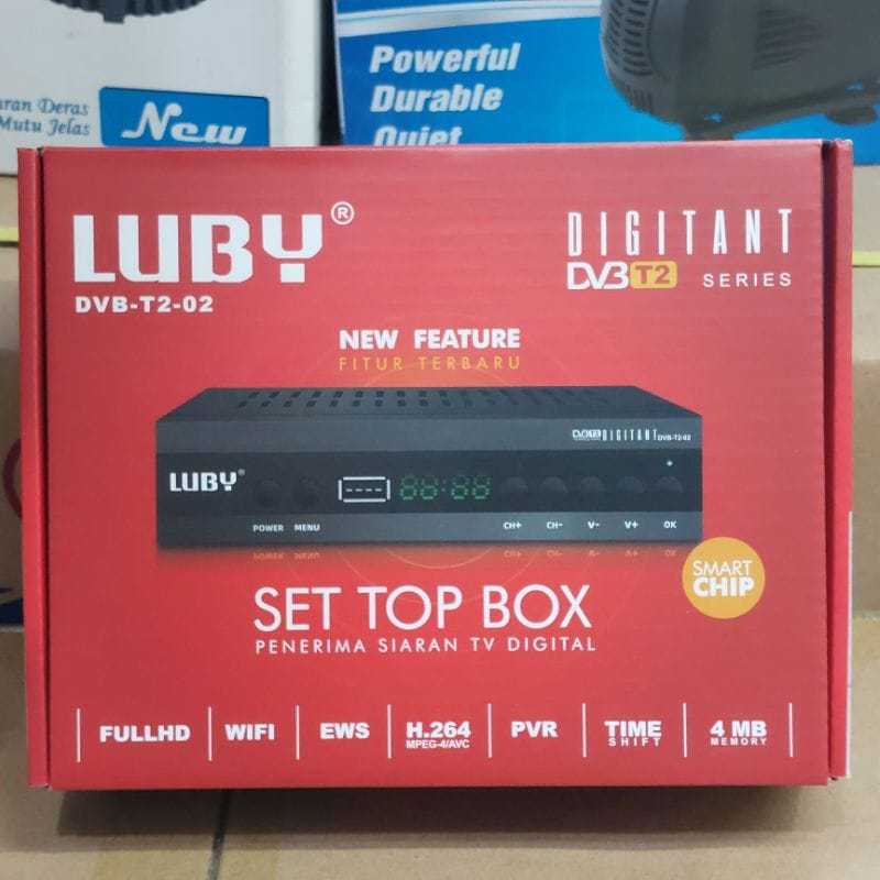 Jual Set Top Box Luby DVB T2-02 / Luby Receiver TV STB Digital DVB T2-01 Full HD SNI Original ...