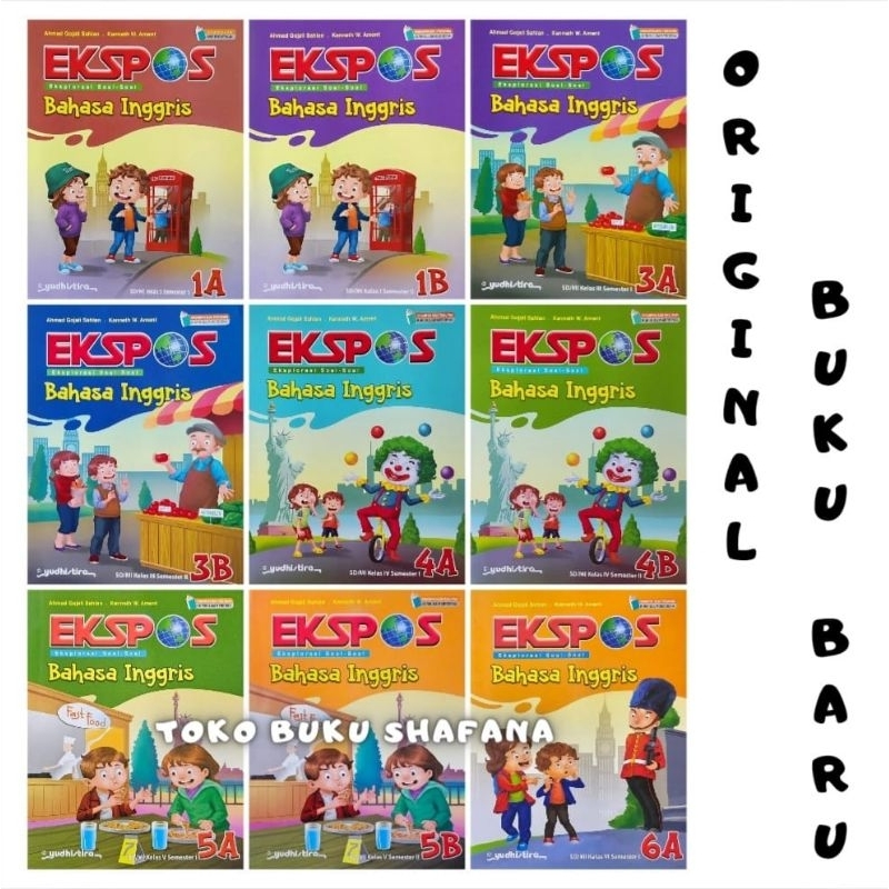 Jual BUKU EKSPOS BAHASA INGGRIS YUDHISTIRA KELAS 1 2 3 4 5 6 SD/MI KURIKULUM MERDEKA 1A 1B 2A 2B ...