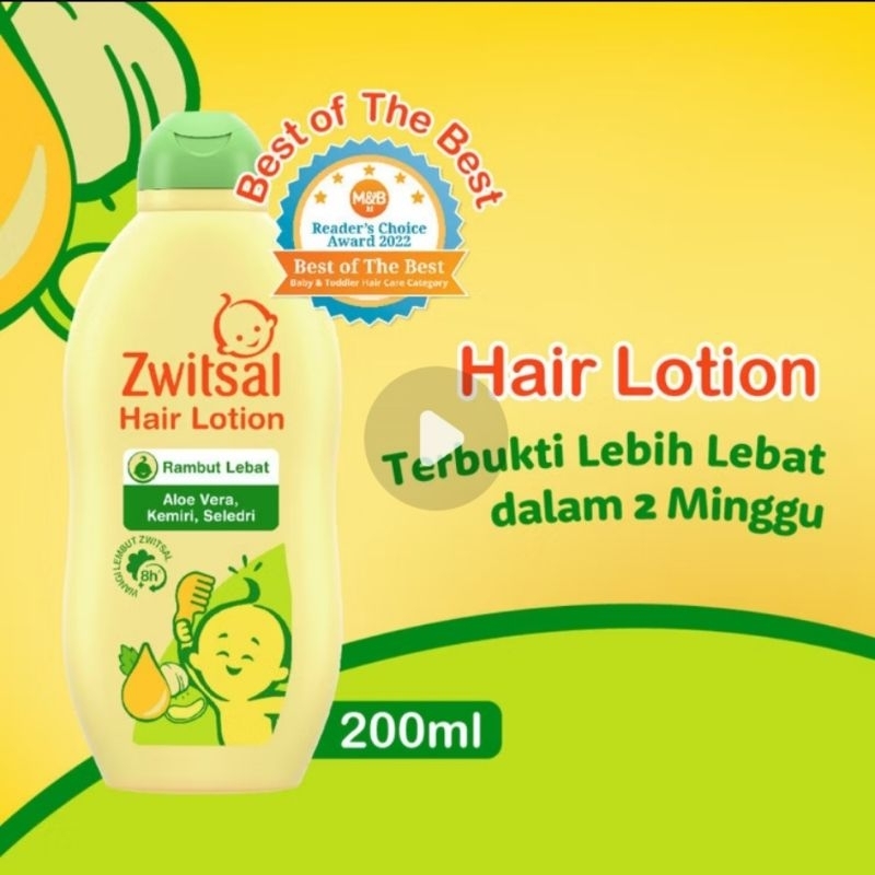 Jual Zwitsal Hair Lotion Minyak Rambut Bayi Aloe Vera Seledri Kemiri ...
